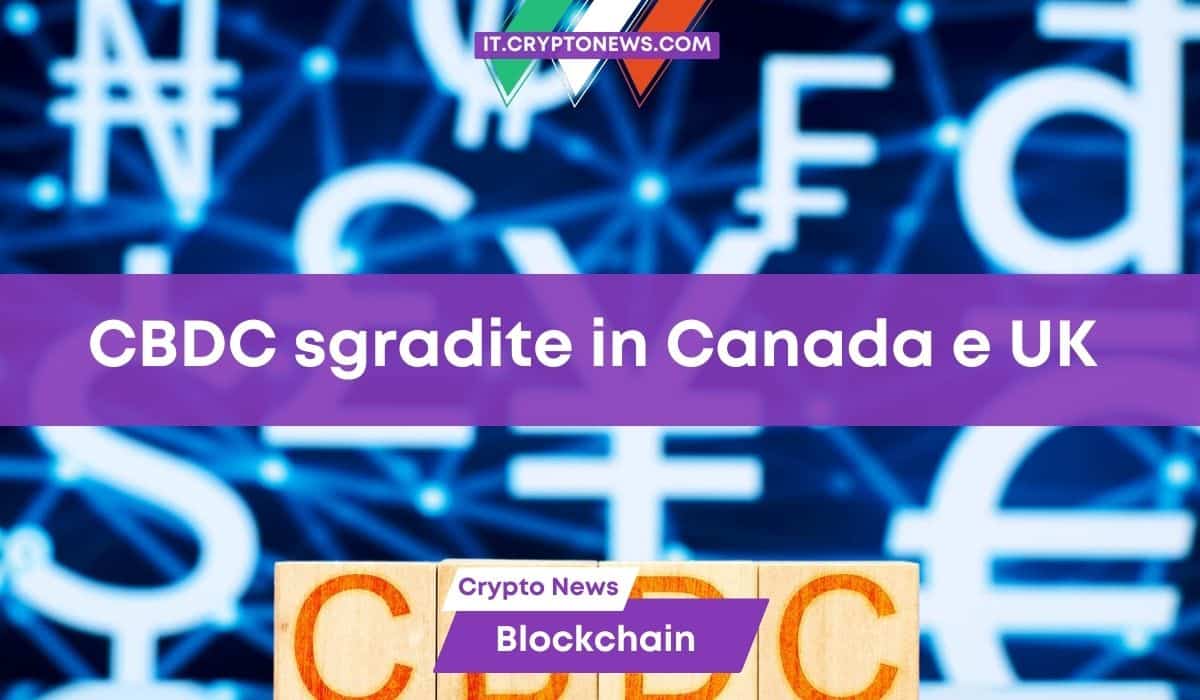 CBDC: in Cina a gonfie vele ma c'è scetticismo in Canada e UK