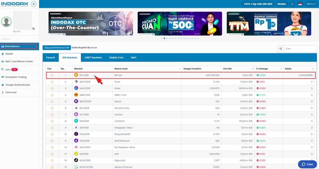 Koin yang Bagus di Indodax - inilah Daftarnya!