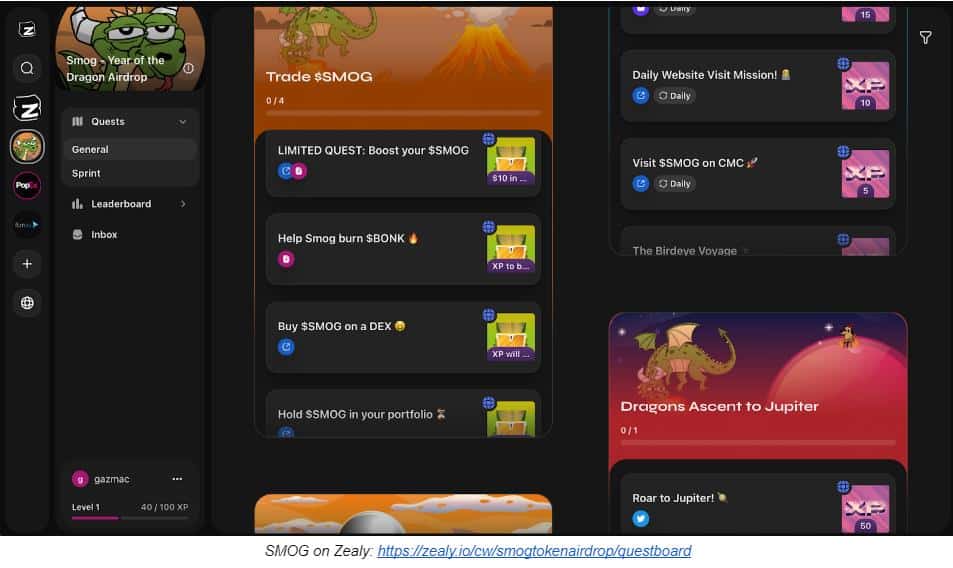 Solana Meme Coin Smog Token lockt Tausende zum Airdrop, Kaufen und Staken bringt 42% APY