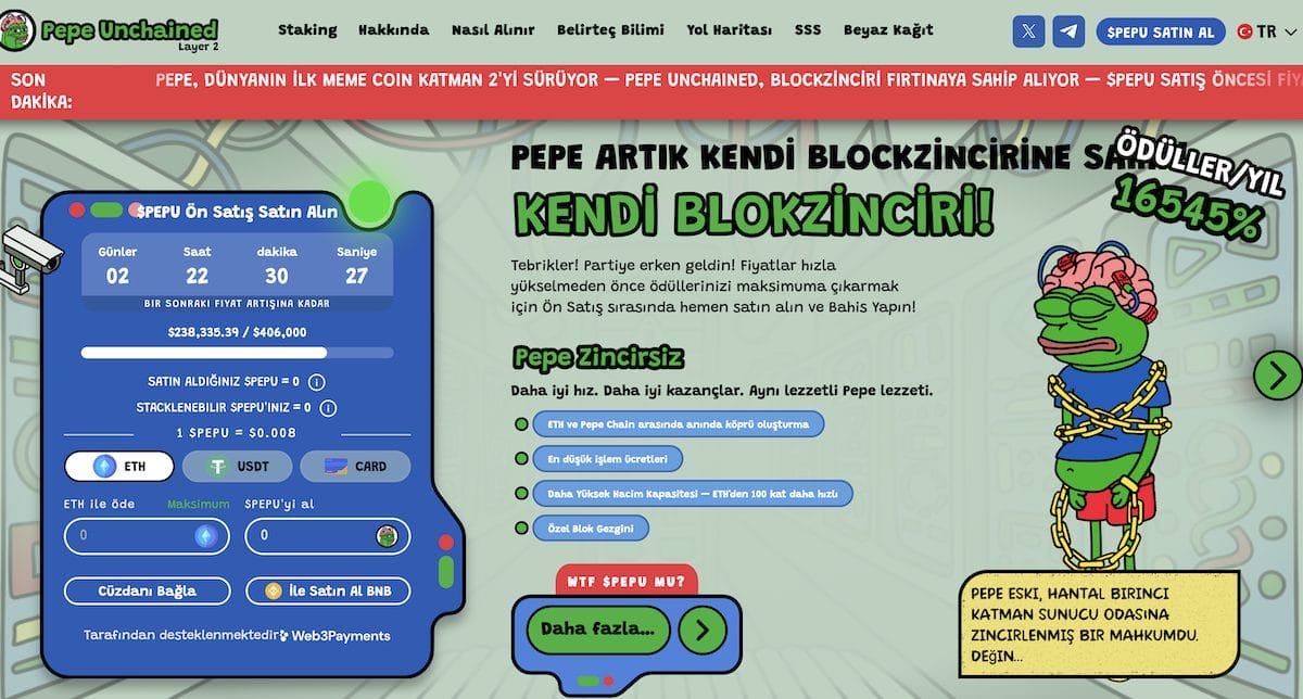 Pepe Unchained ($PEPU) Nasıl Satın Alınır? Detaylı İnceleme