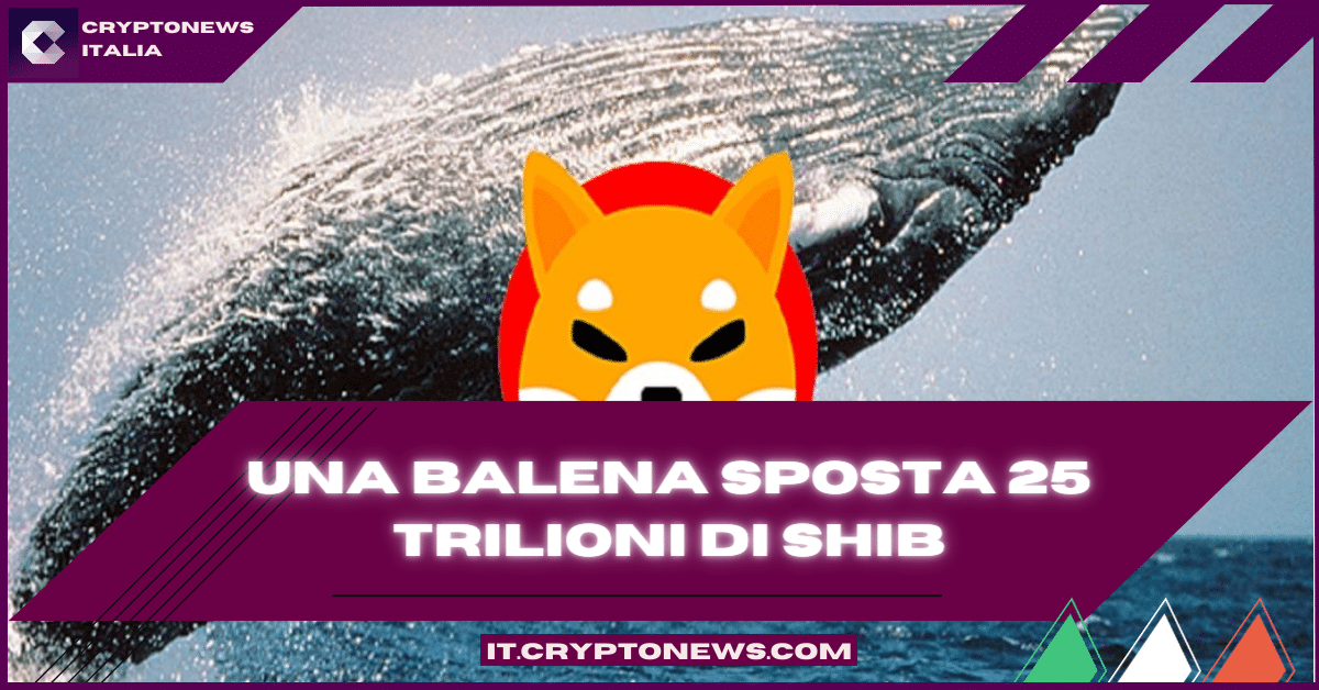 Una balena sposta 25 trilioni di SHIB – Cosa sta succedendo?